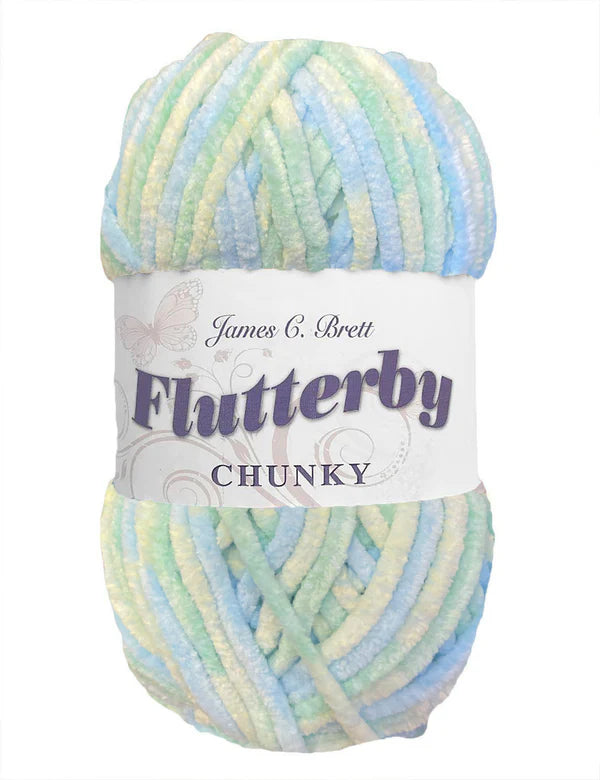 Flutterby Chunky B60 Baby Blue/Mint – Blanch Village Wool Shop